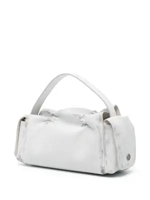 Acne Studios Multipocket Leather Tote Bag - White