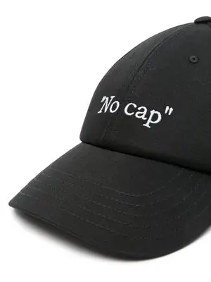 Off-White No Cap" Baseball Cap - Black