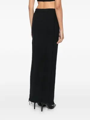 Vetements Embroidered Jersey Maxi Skirt