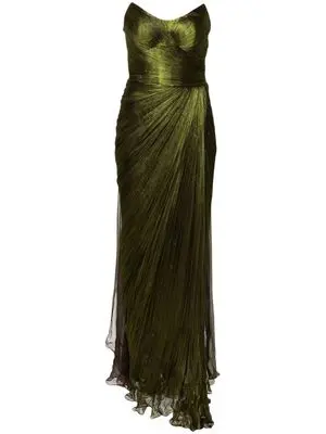 IRIS SERBAN Leila Maxi Dress - Green