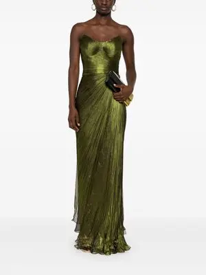 IRIS SERBAN Leila Maxi Dress - Green