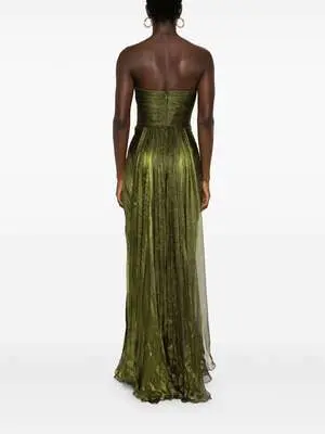 IRIS SERBAN Leila Maxi Dress - Green