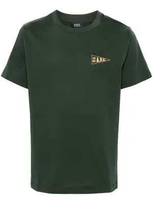 A.p.c. Logo-print T-shirt - Green