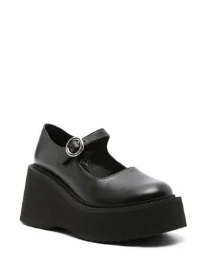 NICOLE SALDANA 75mm Nina Platform Pumps - Black