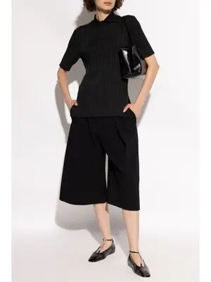 JIL SANDER Ribbed Polo Top