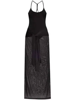 Jacquemus La Robe Nodo Maxi Dress - Black