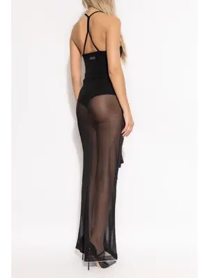 Jacquemus La Robe Nodo Maxi Dress - Black