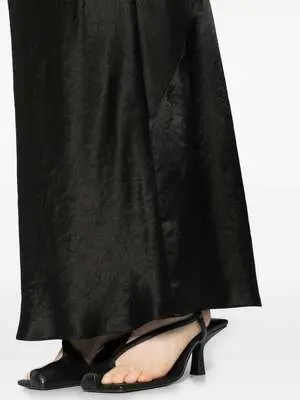 Vince Satin Maxi Skirt - Black