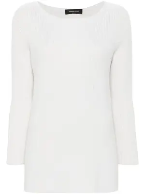 Fabiana Filippi Lurex-detail Sweater - White