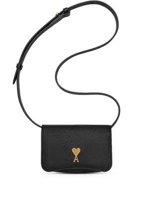 AMI Paris Paris Paris Leather Card Holder