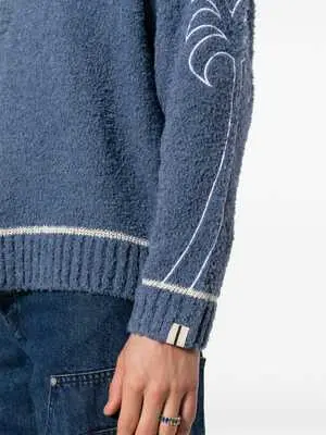 Palm Angels Palm Tree Embroidery Cardigan