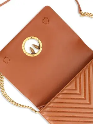 Pinko Classic Love Click Cross Body Bag - Brown