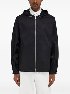 FERRAGAMO Gancini Jacquard Rain Jacket