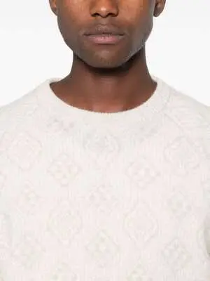 Brunello Cucinelli Geometric-jacquard Sweater