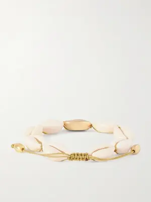 Tohum Design Large Gold-plated Shell Bracelet