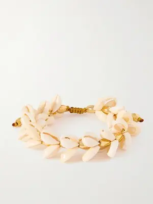 Tohum Design Concha Gold-plated Shell Bracelet - Neutrals