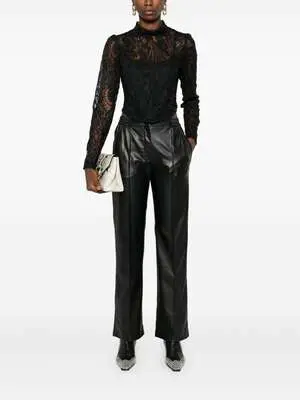TWINSET Macramé Lace Cropped Blouse