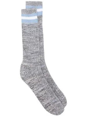 Universal Works Universal Works Everyday Stripe Socks Blue