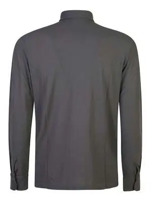 ZANONE Slim-cut Cotton Polo Shirt - Grey