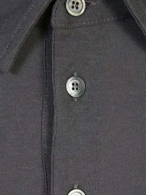 ZANONE Slim-cut Cotton Polo Shirt - Grey