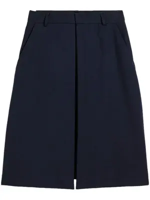 AMI Paris Wide-leg Panelled Shorts
