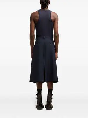 AMI Paris Wide-leg Panelled Shorts