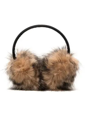 UNREAL FUR Leopard Print Earmuffs - Neutrals