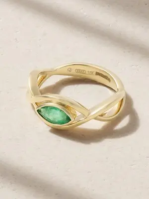 Shay Vine 18-karat Ring With Emerald - Gold
