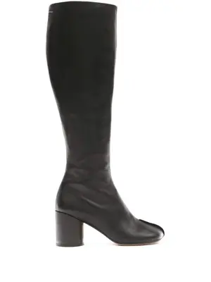 MAISON MARGIELA Knee-high Leather Boots With Anatomic Toe