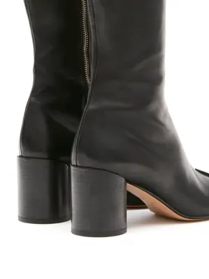MAISON MARGIELA Knee-high Leather Boots With Anatomic Toe