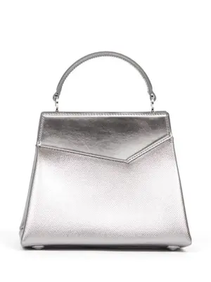 MAISON MARGIELA Snatched Leather Tote - Silver