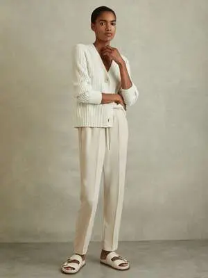 REISS Hailey Tapered Trousers