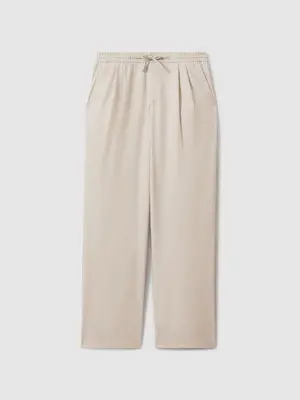 REISS Arden Relaxed Twill Drawstring Trousers