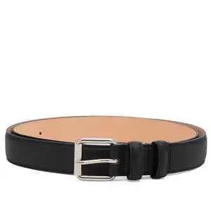 A.p.c. Classic Paris Leather Belt - Black