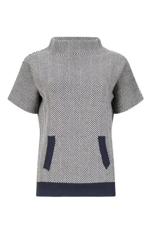 HOPE & HENRY Organic Cotton Mock Neck Sweater