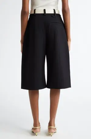 Jacquemus Le Bermuda Amalfi Pleated Shorts - Black