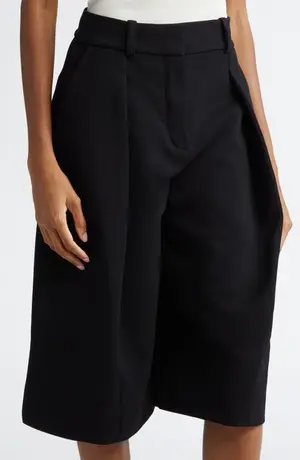 Jacquemus Le Bermuda Amalfi Pleated Shorts - Black