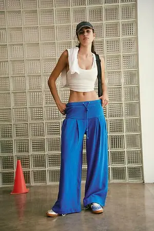 Free People Studio Siren Pants - Stellar Blue