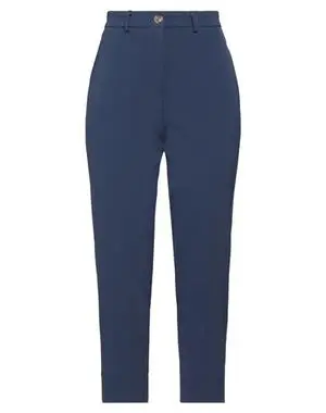 SOLOTRE SOLOTRE Straight-Leg Pants Navy Blue