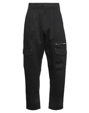 LES HOMMES Cotton-blend Cargo Pants - Black