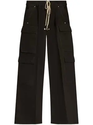 Rick Owens Oversized Wide-legged Trousers - Black