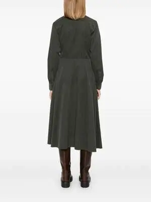 Aspesi Corduroy Midi Dress - Green