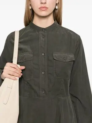 Aspesi Corduroy Midi Dress - Green