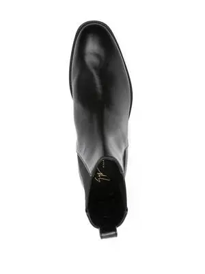 GIUSEPPE ZANOTTI Ryim Leather Chelsea Boots - Black