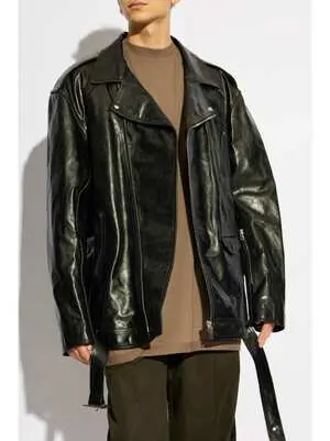Rick Owens Elongated Biker Leather Jacket