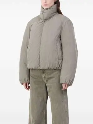 LEMAIRE Cropped Puffer Blouson Jacket - Green