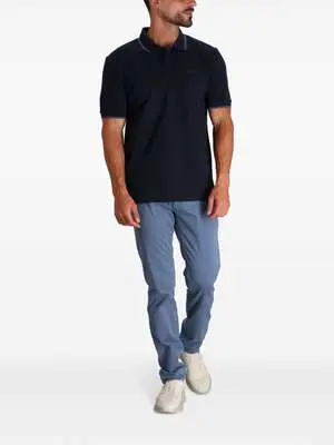 BOSS Logo-print Polo Shirt - Blue