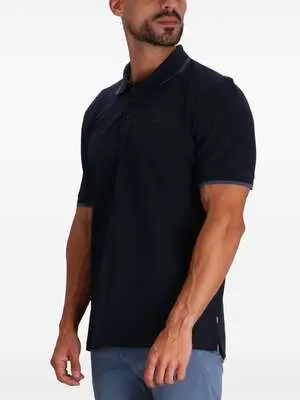 BOSS Logo-print Polo Shirt - Blue