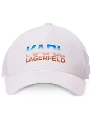 Karl Lagerfeld Graphic Print Base Cap - White