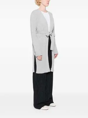 TWINSET Lurex Knit Maxi Cardigan